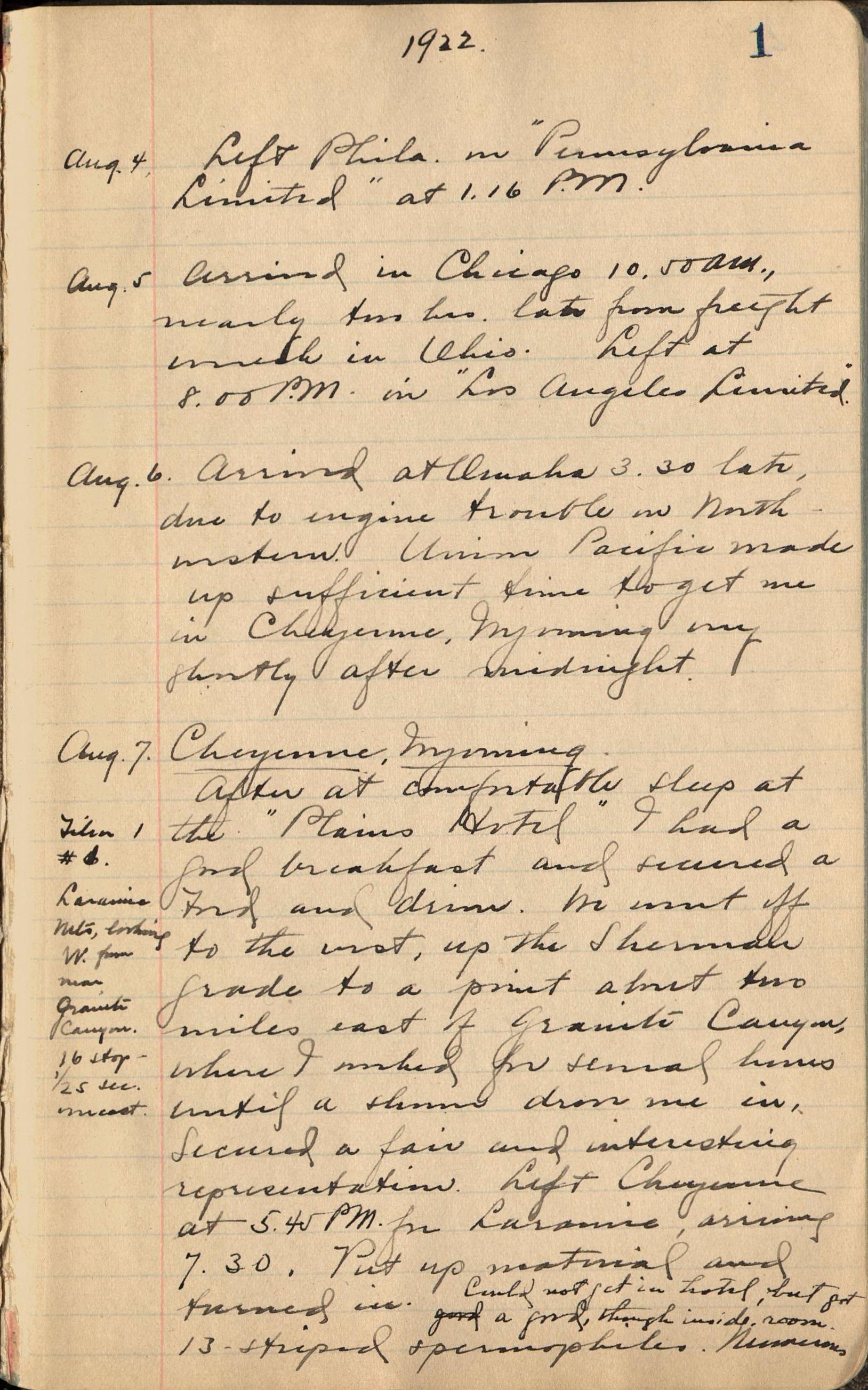 Field Journals: Past and Present – The Academy of Natural Sciences